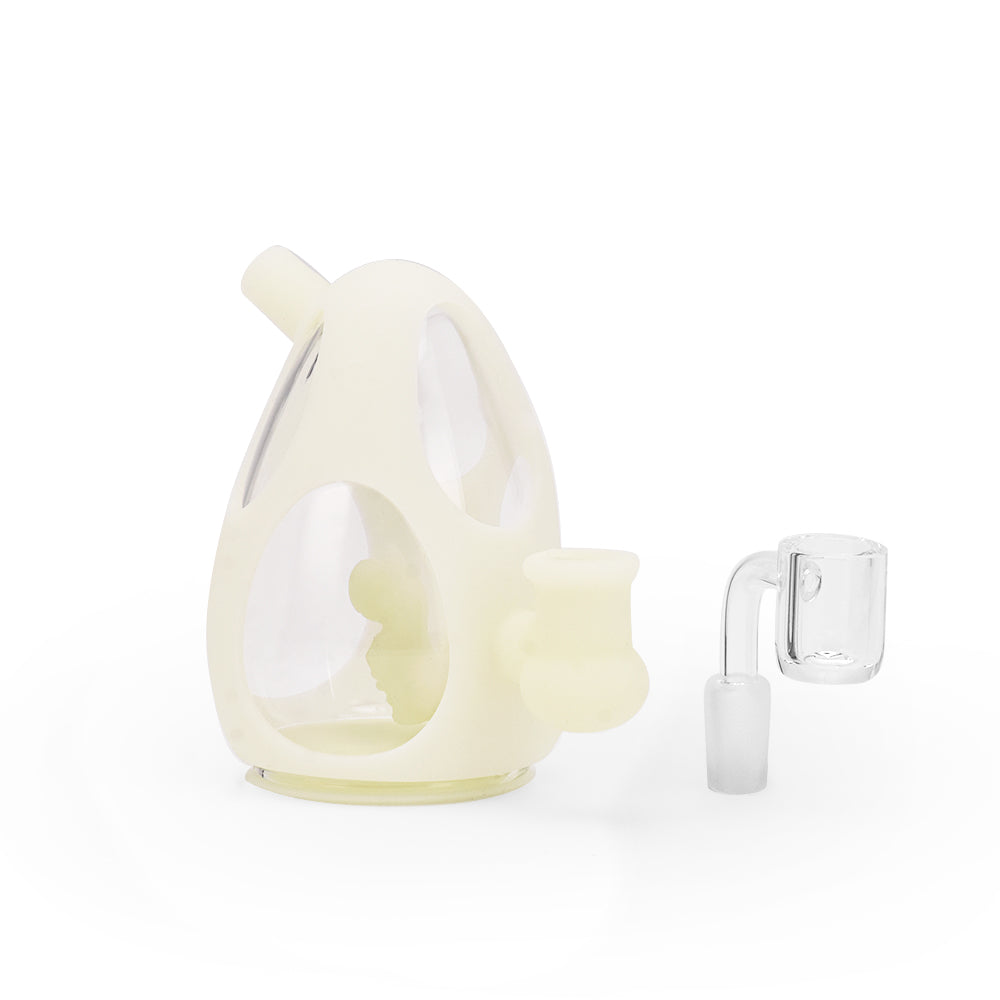 Ritual - 5'' Silicone Yoshi Egg Rig - UV Titanium White - City Smoke Shop