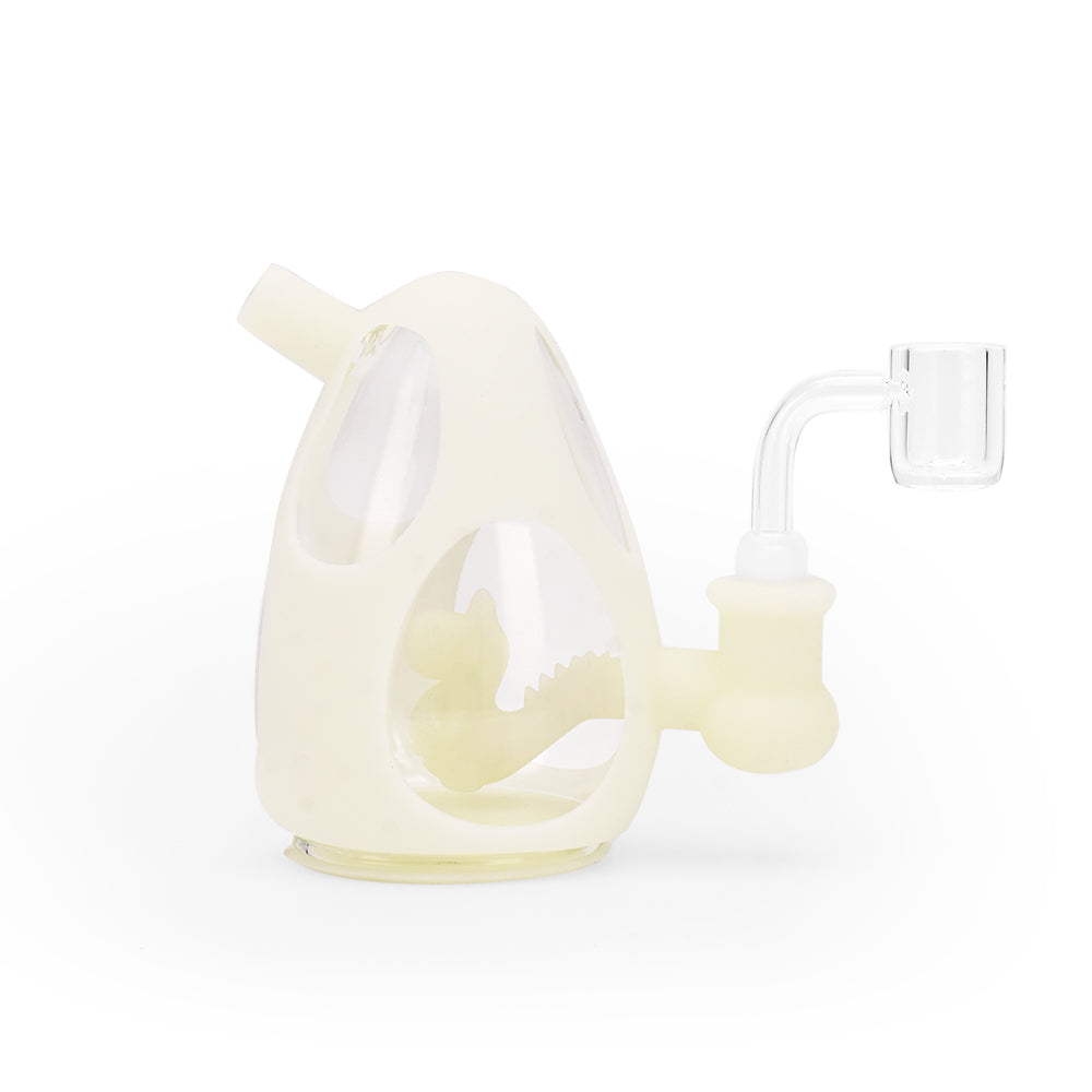 Ritual - 5'' Silicone Yoshi Egg Rig - UV Titanium White - City Smoke Shop